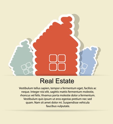 Abstract real estate background Royalty Free Vector Image