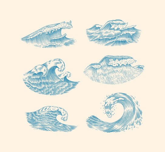 Ocean Wave Line Drawing Vector Images (over 10,000)