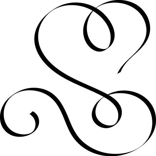 Calligraphy Heart Vector Images (over 70,000)