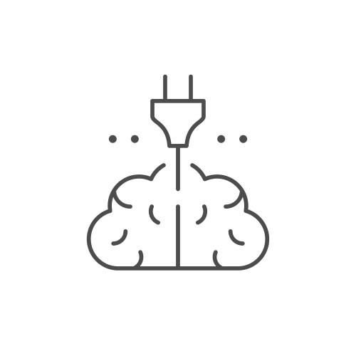 Mind transformation rgb color icon Royalty Free Vector Image