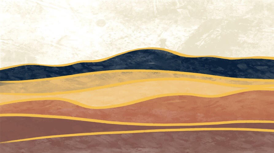 An abstract colorful landscape scene Royalty Free Vector