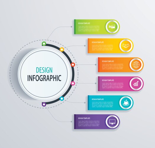 Digital Business Agility Infographic Template Vector Image