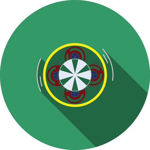 Carousel top view icon Royalty Free Vector Image