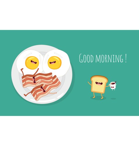 Good morning note Royalty Free Vector Image - VectorStock