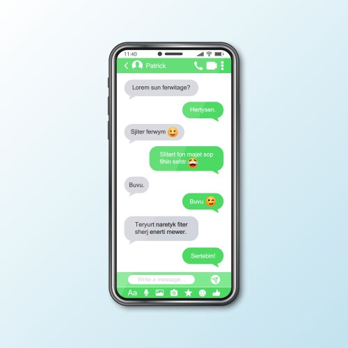 Blank Template Messenger Vector Images (over 800)
