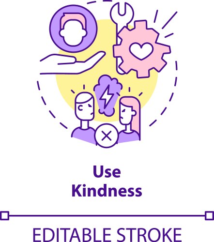 Be gentle with spouse concept icon Royalty Free Vector Image
