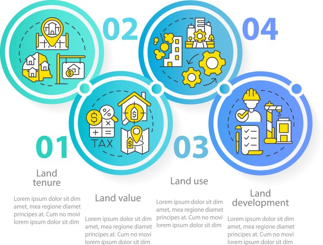 Multi-layered area infographic chart design Vector Image