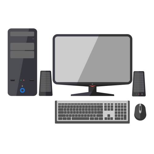 Old computer Royalty Free Vector Image - VectorStock