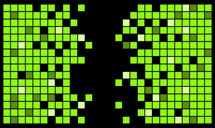 Pixel disintegration background decay effect Vector Image