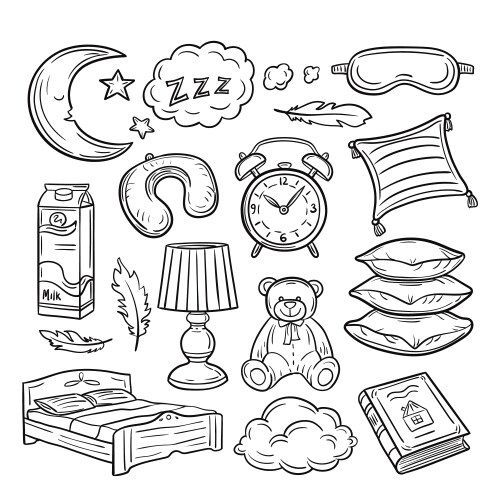 Sleep well Royalty Free Vector Image - VectorStock