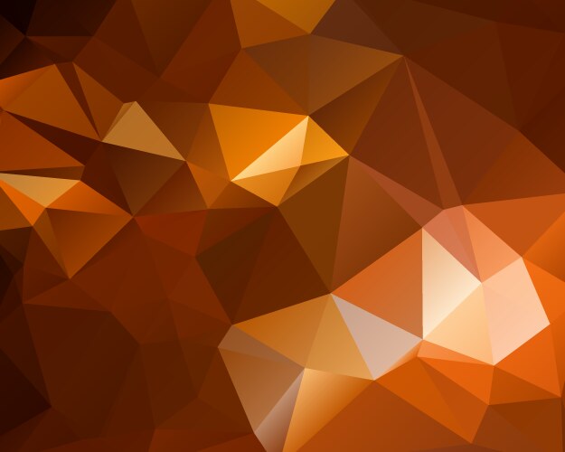 Brown polygon background Royalty Free Vector Image