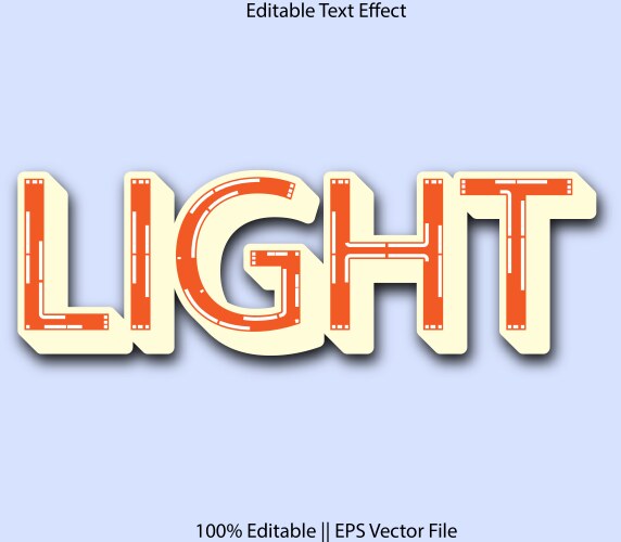 Black cat editable text effect emboss flat style Vector Image