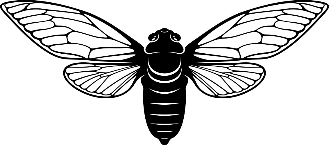 Cicada design creative logo Royalty Free Vector Image
