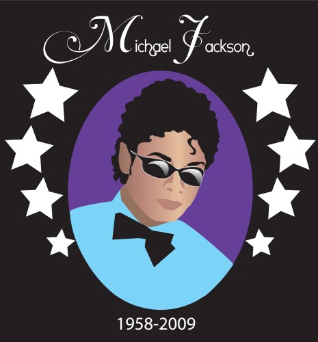Michael jackson rip Royalty Free Vector Image - VectorStock