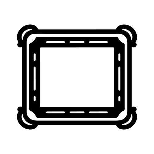 Frame silhouette Royalty Free Vector Image - VectorStock