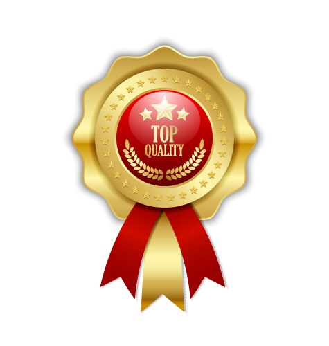 Top 5 rating badges five badge icon stamp Vector Image