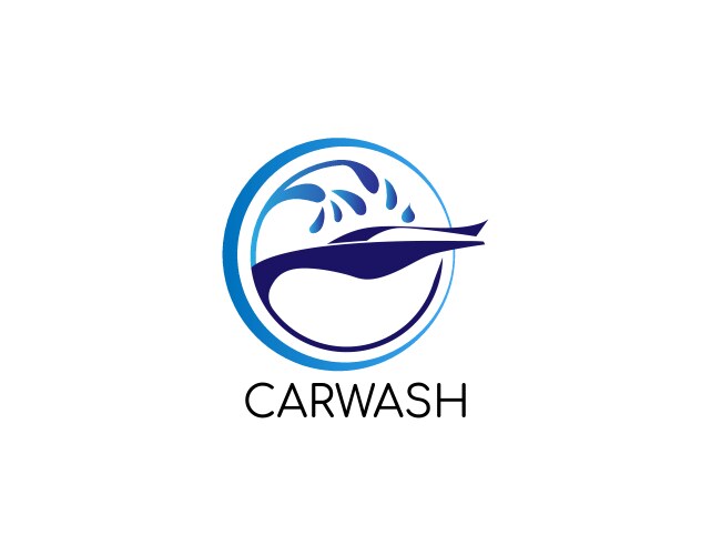 Car wash service icon with shampoo soap bubbles Vector Image