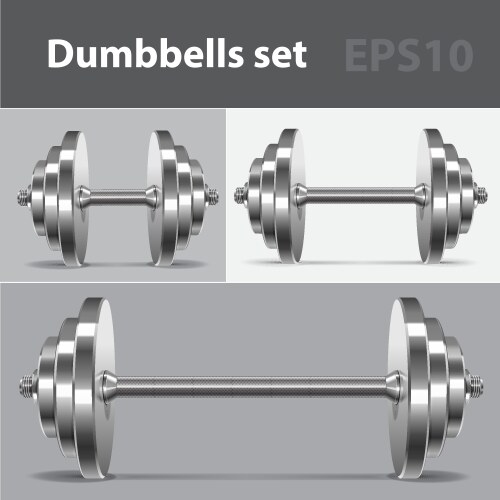 Dumbbells Royalty Free Vector Image - VectorStock