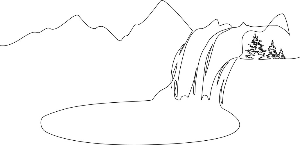 Waterfall Drawing Vector Images (over 1,800)