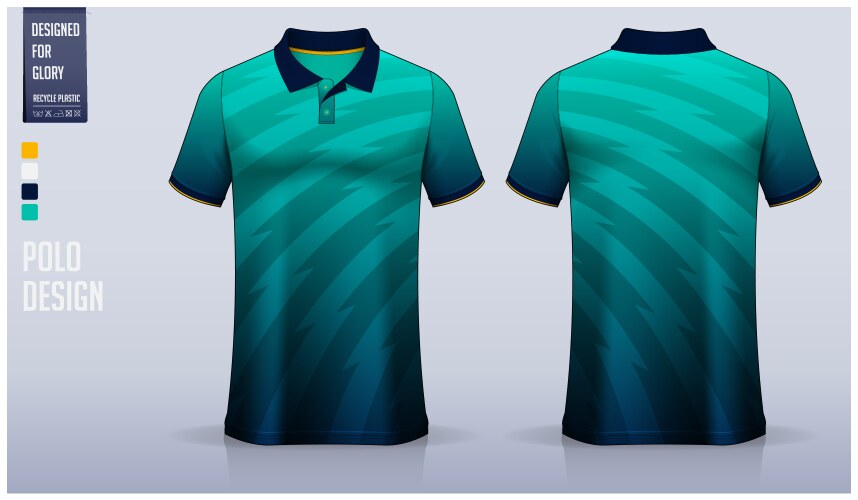 Polo shirt mockup template design Royalty Free Vector Image