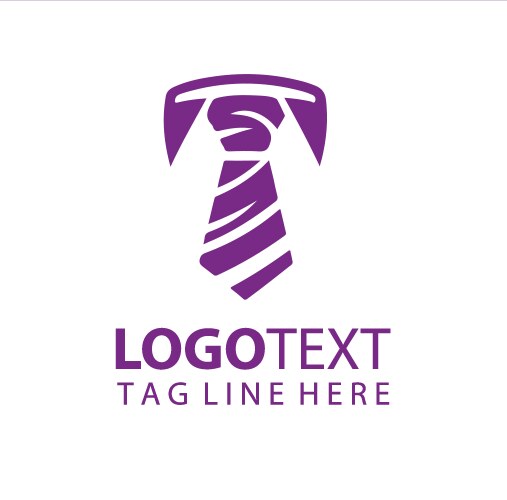 Tie wings logo Royalty Free Vector Image - VectorStock