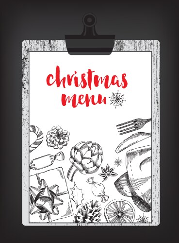 Retro frame restaurant lunch menu design layout Vector Image Retro frame restaurant lunch menu design layout Vector Image