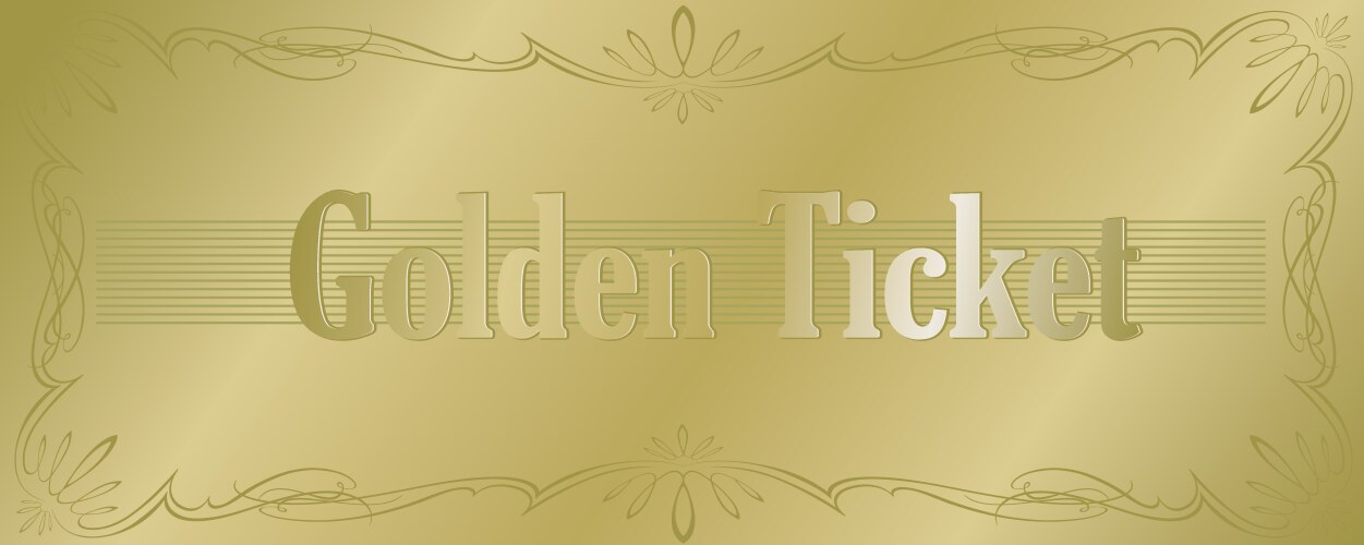 Golden Ticket Vector Images (over 3,500)