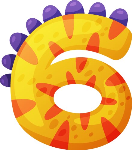 Number 6 Cartoon Vector Images (over 1,000)