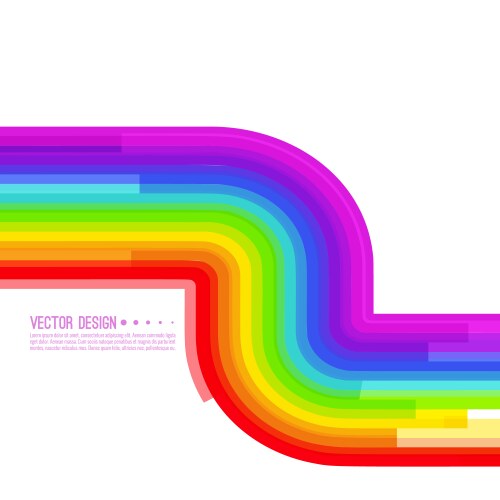 Abstract rainbow lines background Royalty Free Vector Image