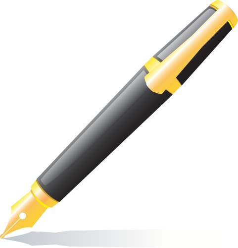 Ink pen Royalty Free Vector Image - VectorStock