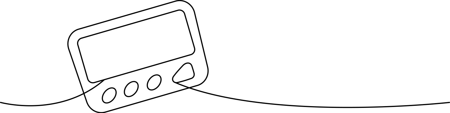 Flip phone one line continuous drawing old Vector Image