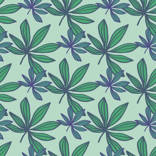 Military texture of marijuana soldiers camouflage Vector Image