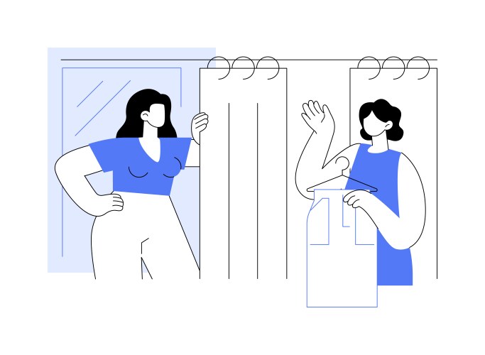 Cartoon Fitting Room Vector Images (over 3,400)