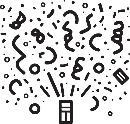 Confetti icons Royalty Free Vector Image - VectorStock