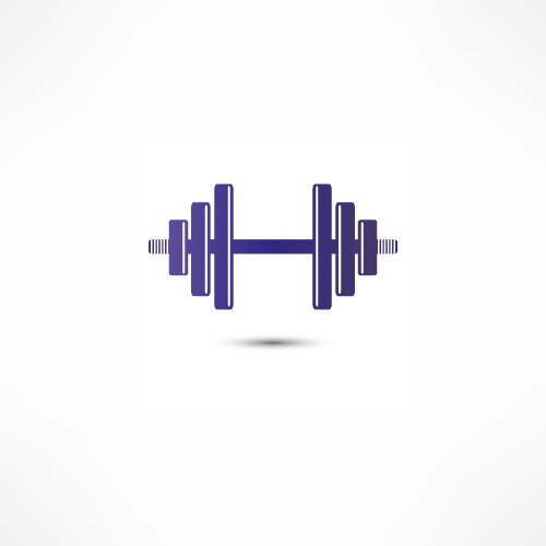 Dumbbell icon Royalty Free Vector Image - VectorStock