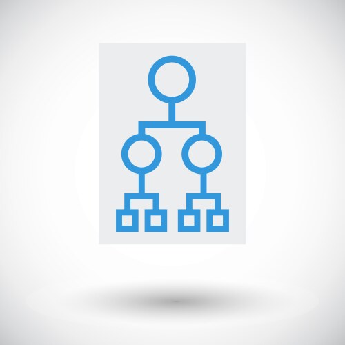 Abstract flowchart Royalty Free Vector Image - VectorStock