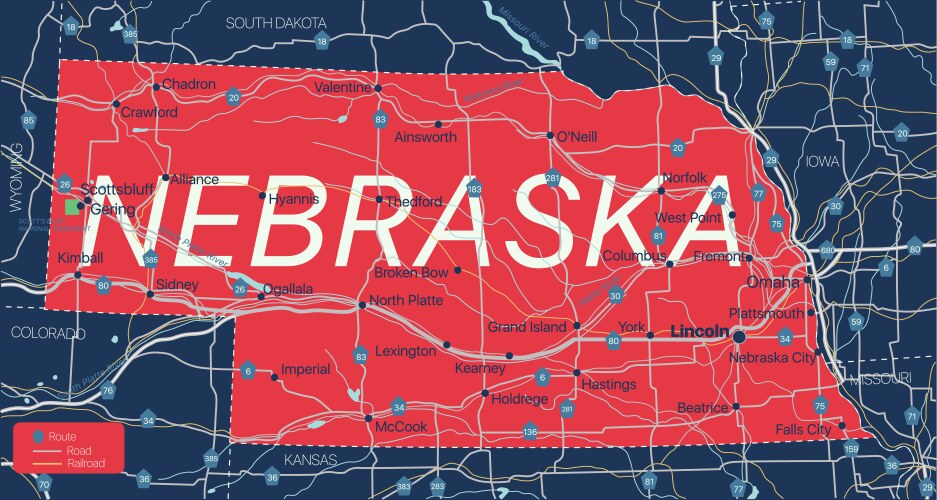 Nebraska Outline Vector Images (over 450)