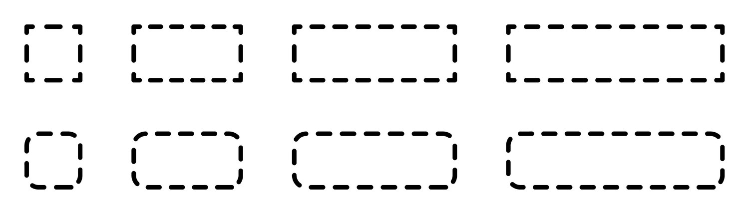 Rounded Border Rectangle - White Background – Royalty-Free Vector ...