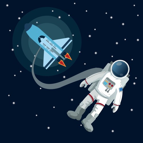 Racing in space Royalty Free Vector Image - VectorStock