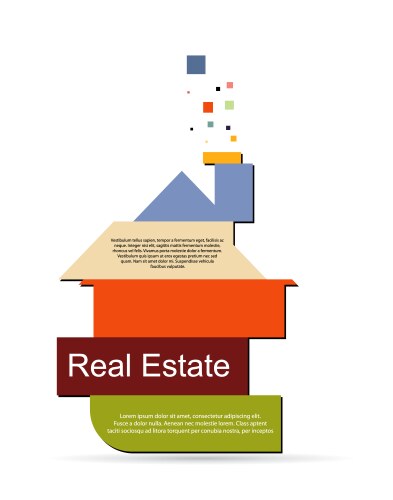 Abstract real estate Royalty Free Vector Image