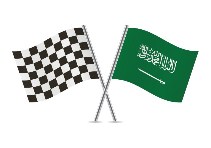 Philippines and saudi arabia flags crossed flat Vector Image