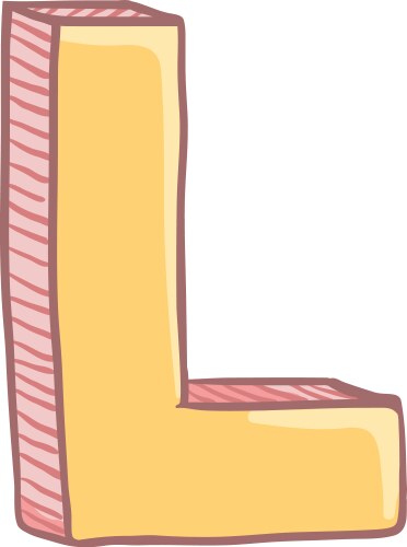 Single cartoon - the letter s Royalty Free Vector Image