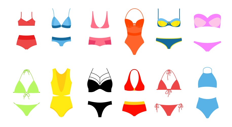 Bikini Women Vector Images (over 11,000)