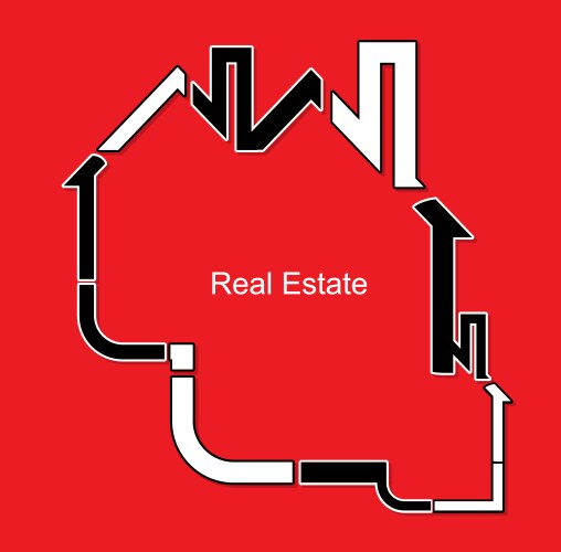 Abstract real estate Royalty Free Vector Image
