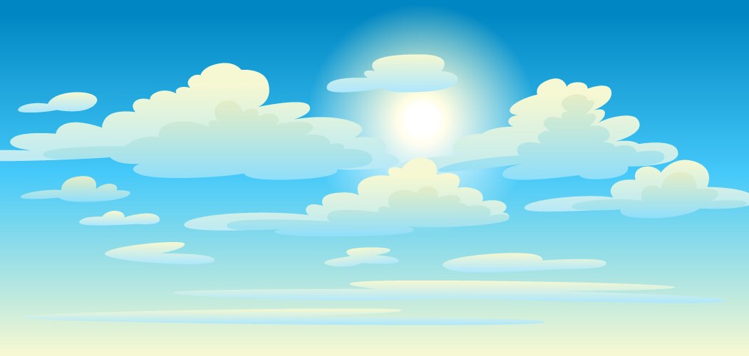 Clouds in sky Royalty Free Vector Image - VectorStock