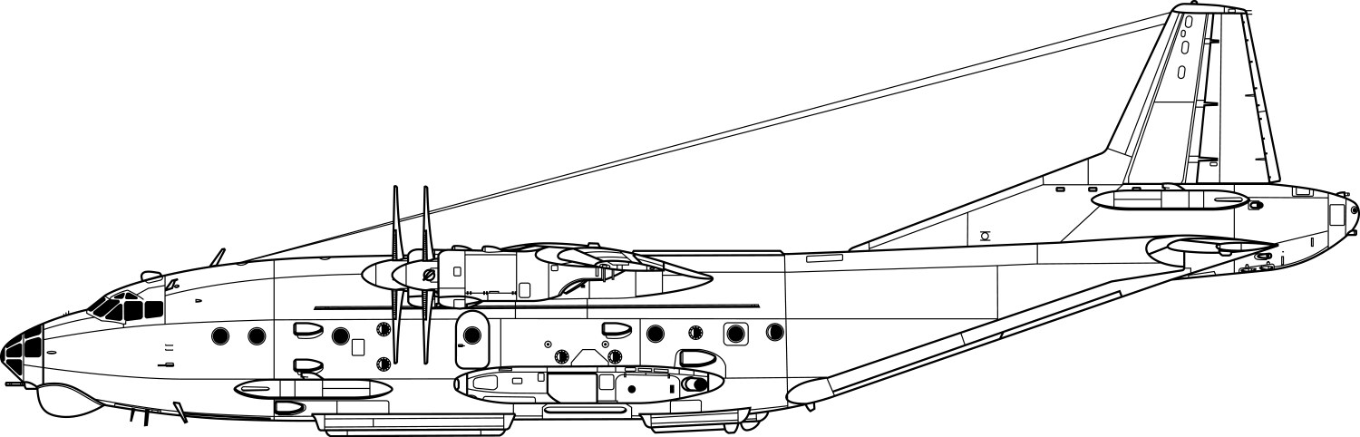 Antonov an-32 cline Royalty Free Vector Image - VectorStock