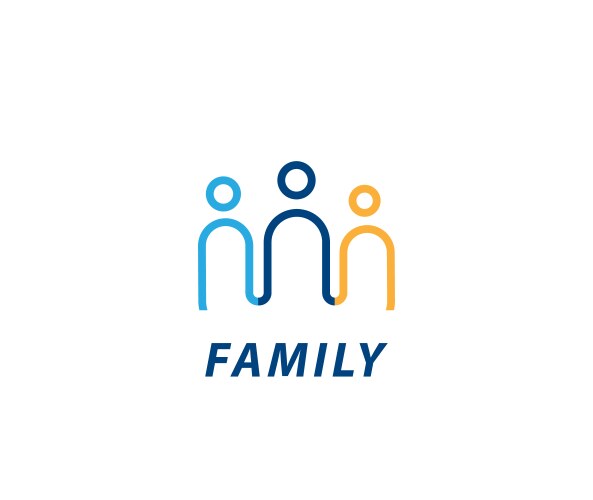 Family link logo Royalty Free Vector Image - VectorStock