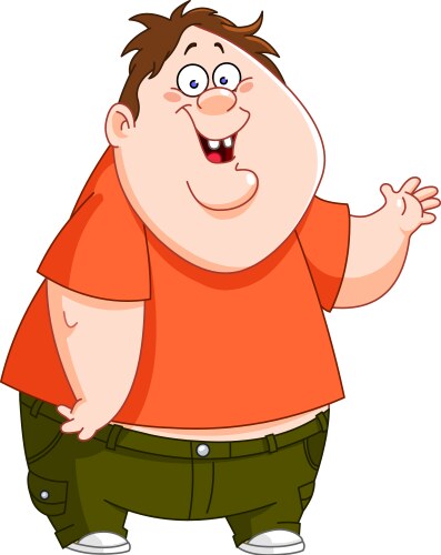 Fat Boy Cartoon Character Vector Images (over 2,100)