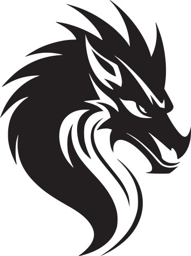 Simple dragon sign Royalty Free Vector Image - VectorStock