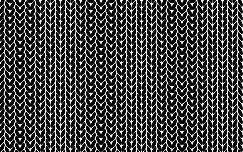 Knitting pattern texture seamless Royalty Free Vector Image